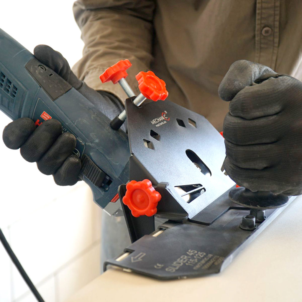 Slider 45 Angle Grinder Mitre Cutting Guard - MACTOOL